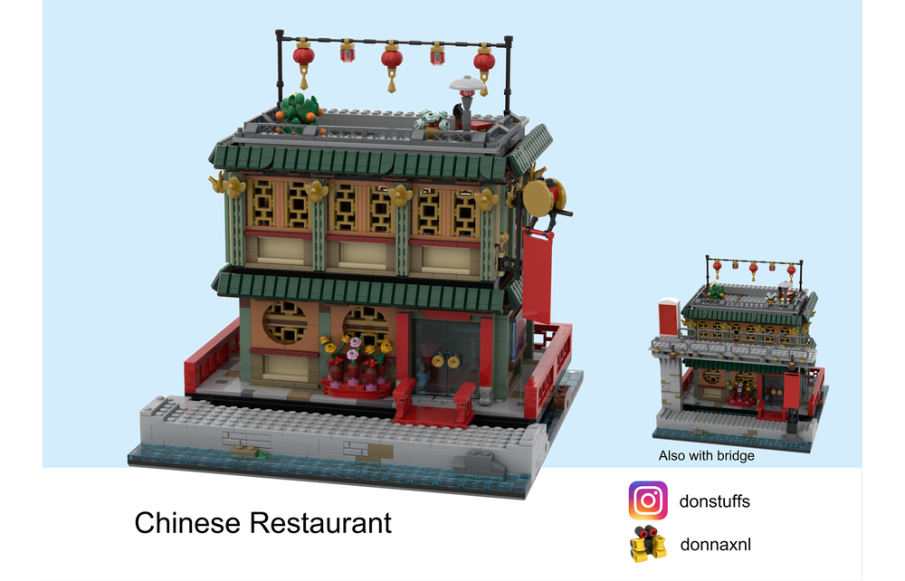 LEGO MOC Chinese Restaurant on water (Ninjago City Expansion/Modular ...