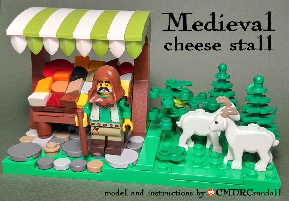 LEGO MOC Medieval cheese stall by JudCrandall | Rebrickable - Build ...