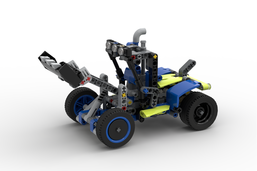 Lego Moc 42164 Wheel Loader By Nequmodiva Rebrickable Build With Lego