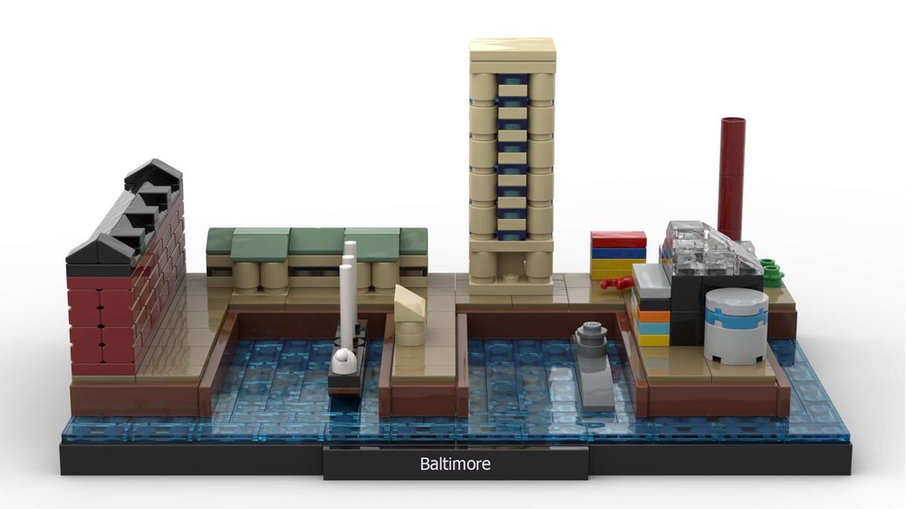 LEGO MOC-170216 Baltimore Skyline by GreatToBeGary | Rebrickable ...
