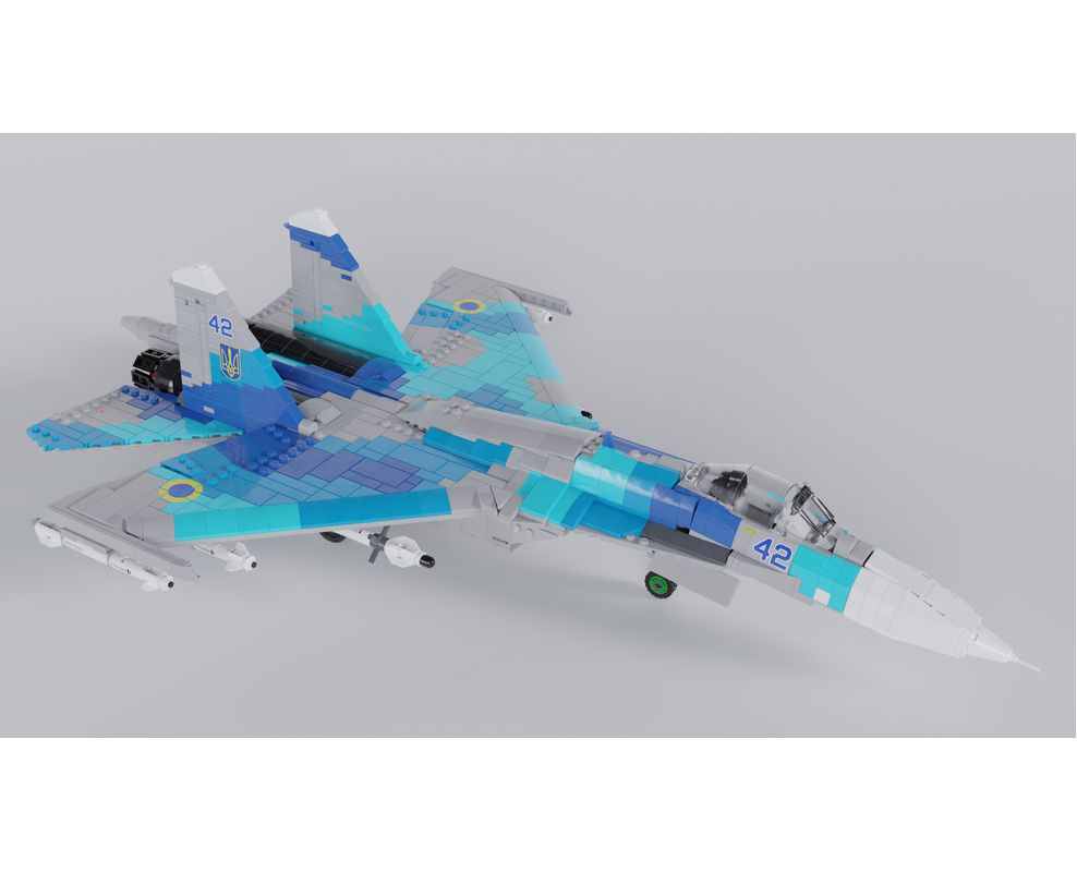 LEGO MOC Sukhoi Su-27 by BillsBricks | Rebrickable - Build with LEGO