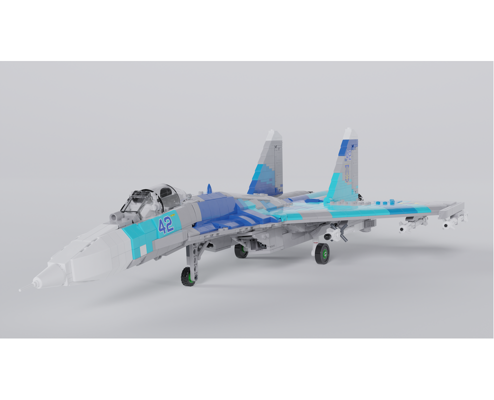 LEGO MOC Sukhoi Su-27 by BillsBricks | Rebrickable - Build with LEGO