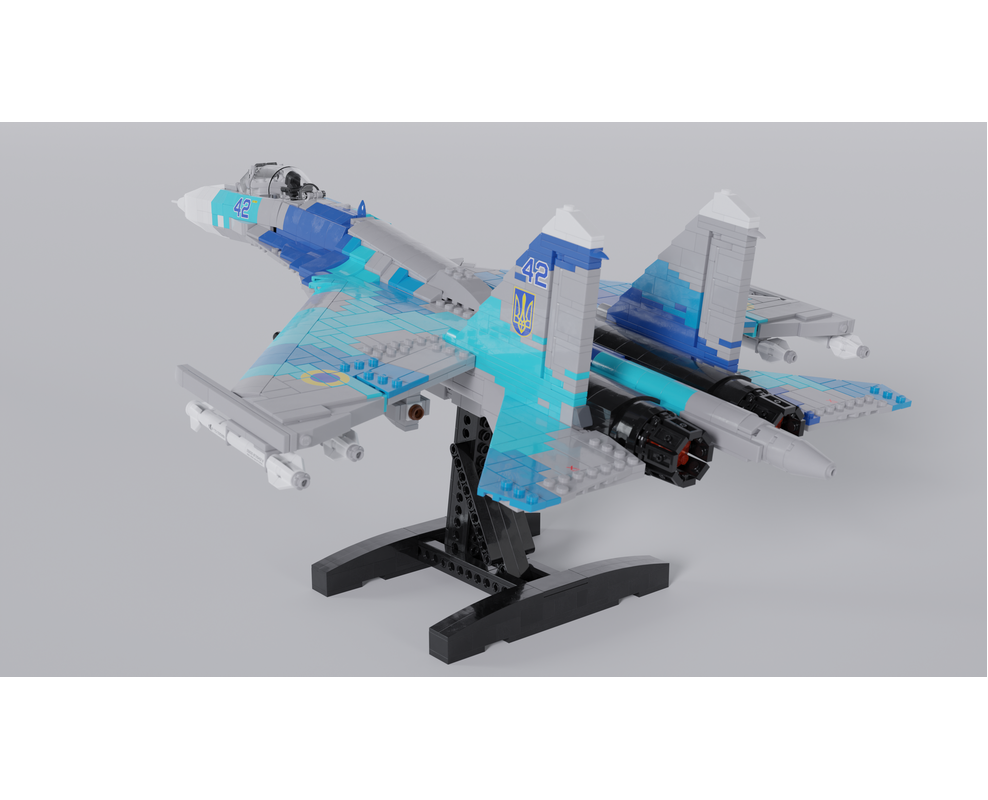 LEGO MOC Sukhoi Su-27 by BillsBricks | Rebrickable - Build with LEGO