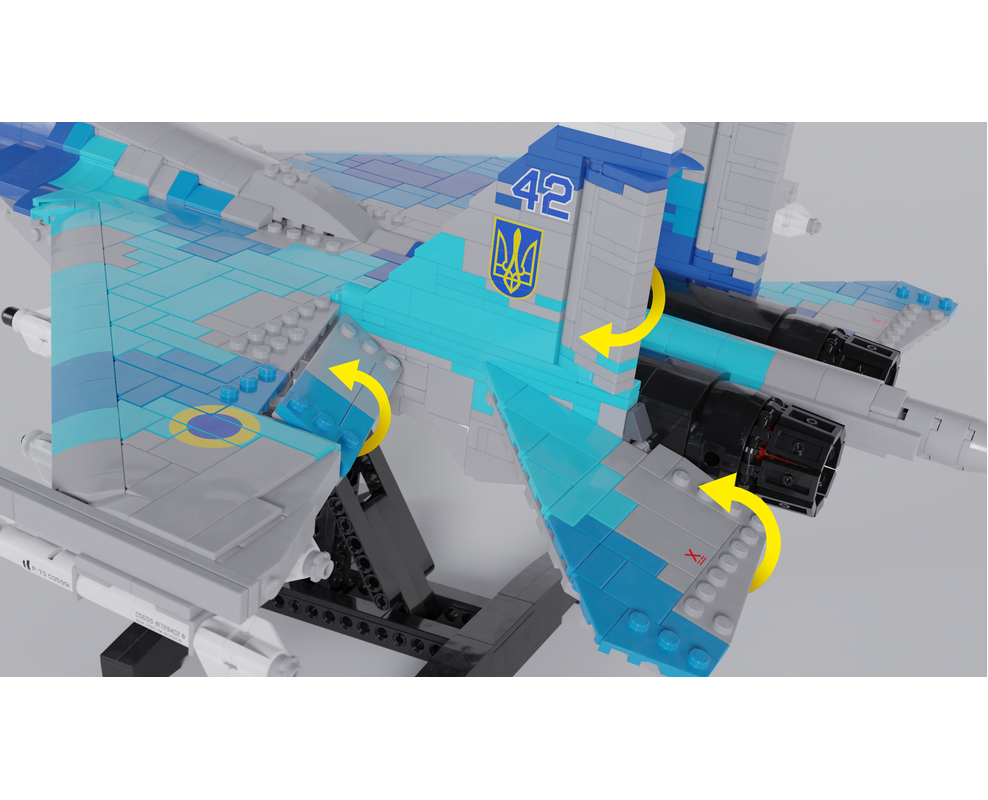 LEGO MOC Sukhoi Su-27 by BillsBricks | Rebrickable - Build with LEGO