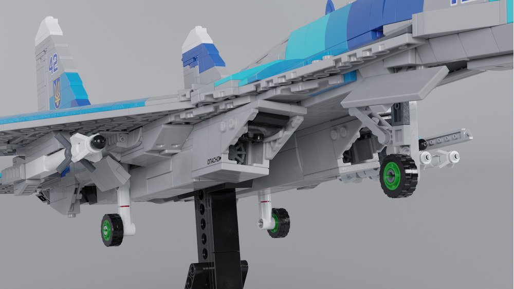 LEGO MOC-170244 Su-27 Flanker (Ukrainian Air Force) by BillsBricks ...