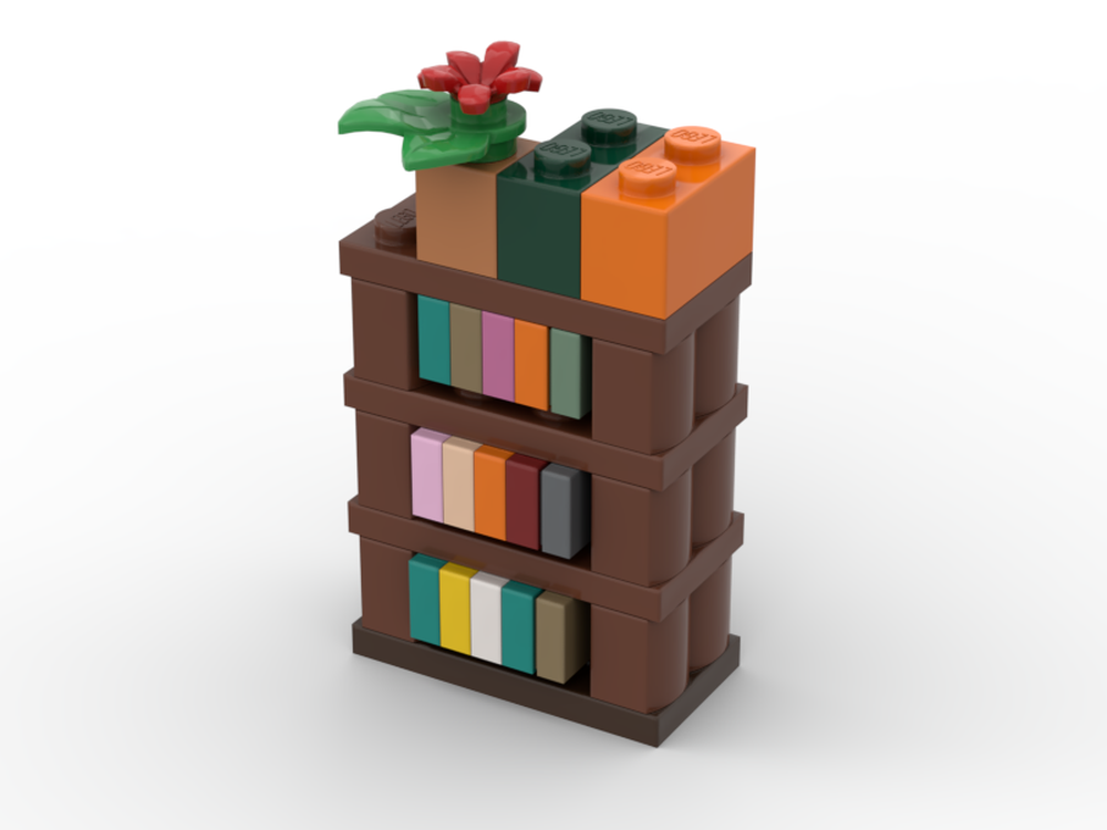 LEGO MOC Simple Book Shelf by EVA001 | Rebrickable - Build with LEGO
