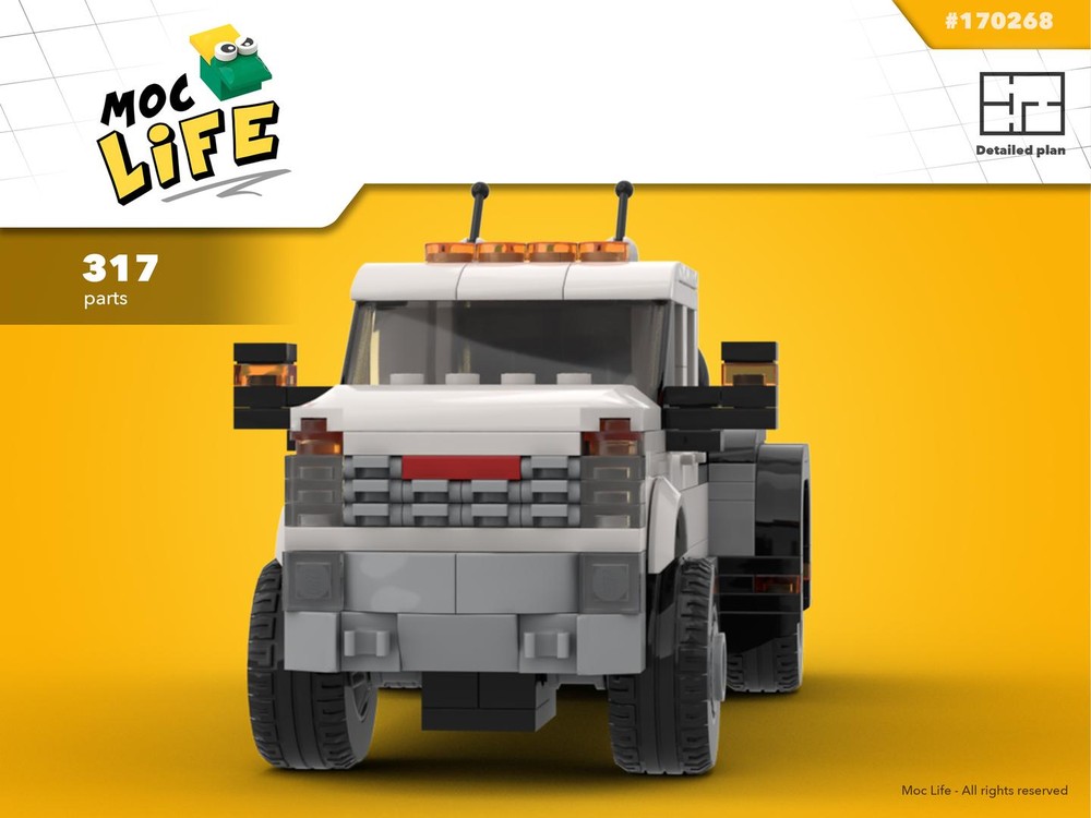 LEGO MOC GMC Sierra 3500 quad cab welding rig setup by MocLife ...