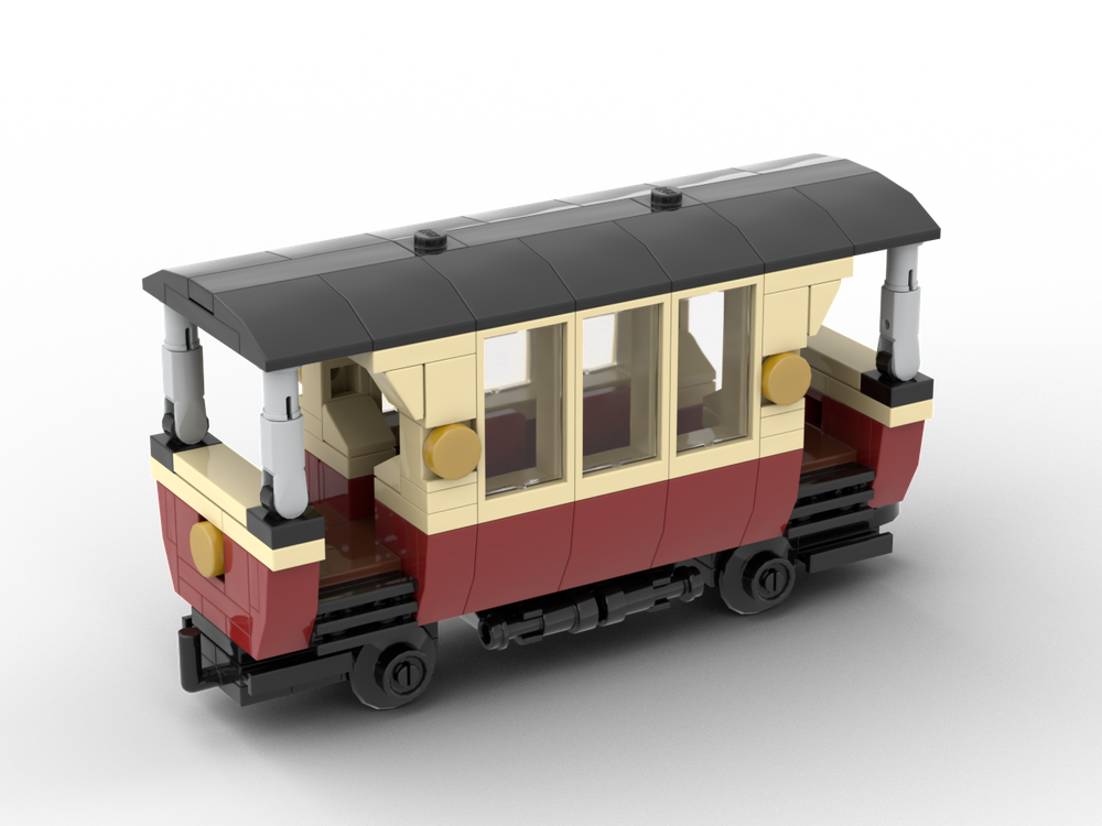 Lego Moc Narrow Gauge Steam Engine And Carriage By Amacdonald43