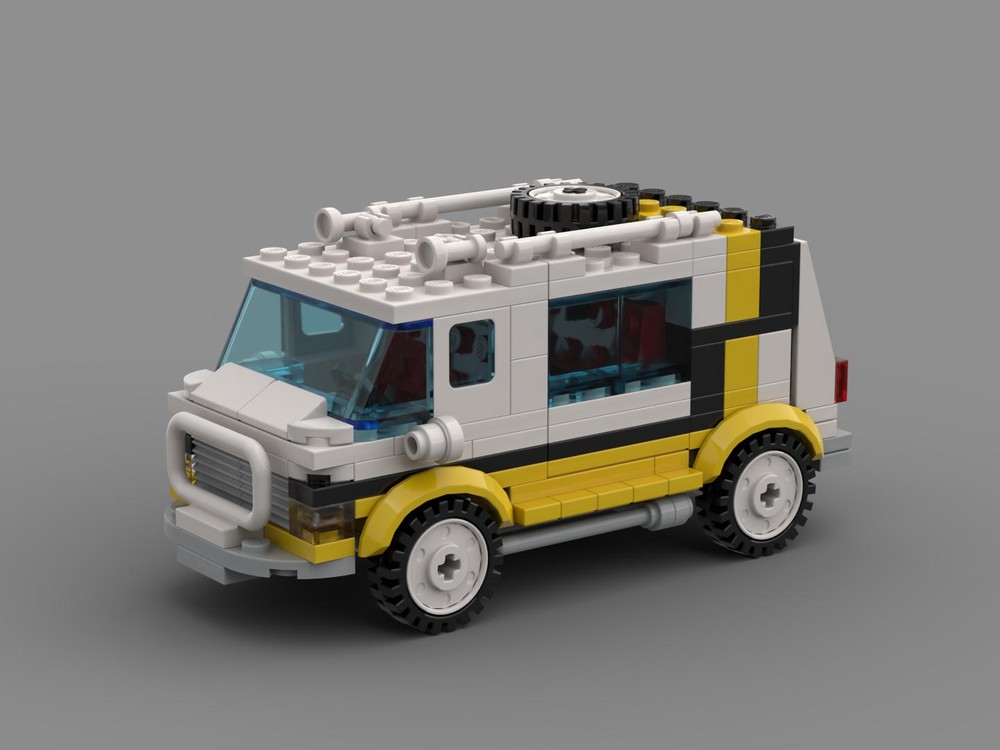 LEGO MOC Midi Scale - Custom Rally Van 5550 by Bricksota | Rebrickable ...
