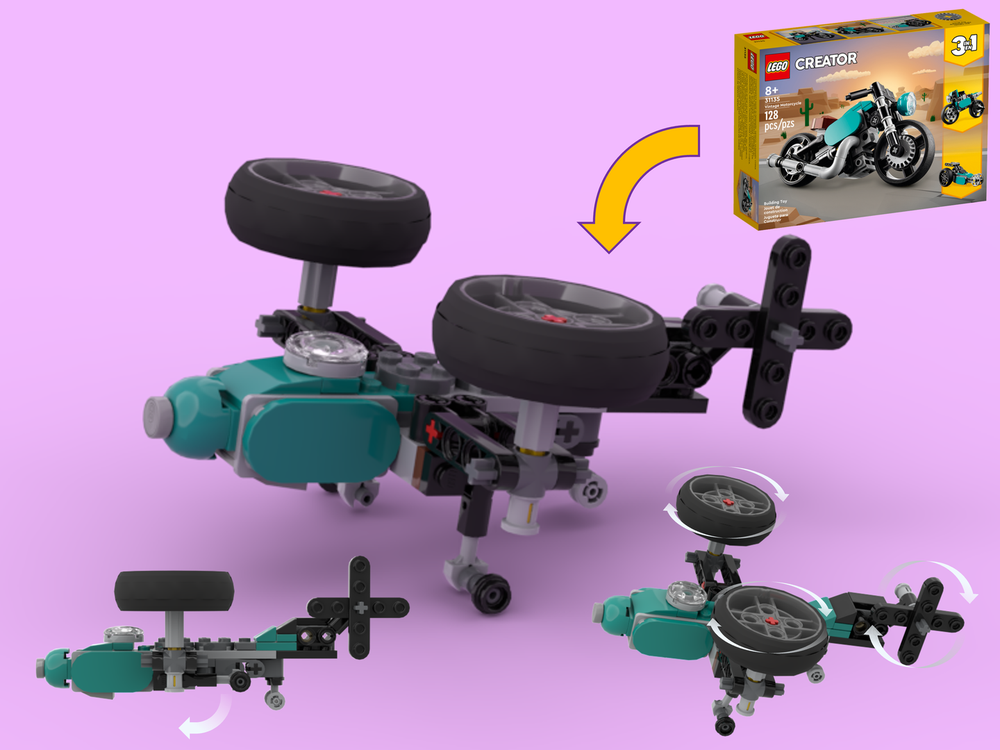 LEGO MOC Rotary-wing aircraft by evgeny_a | Rebrickable - Build with LEGO