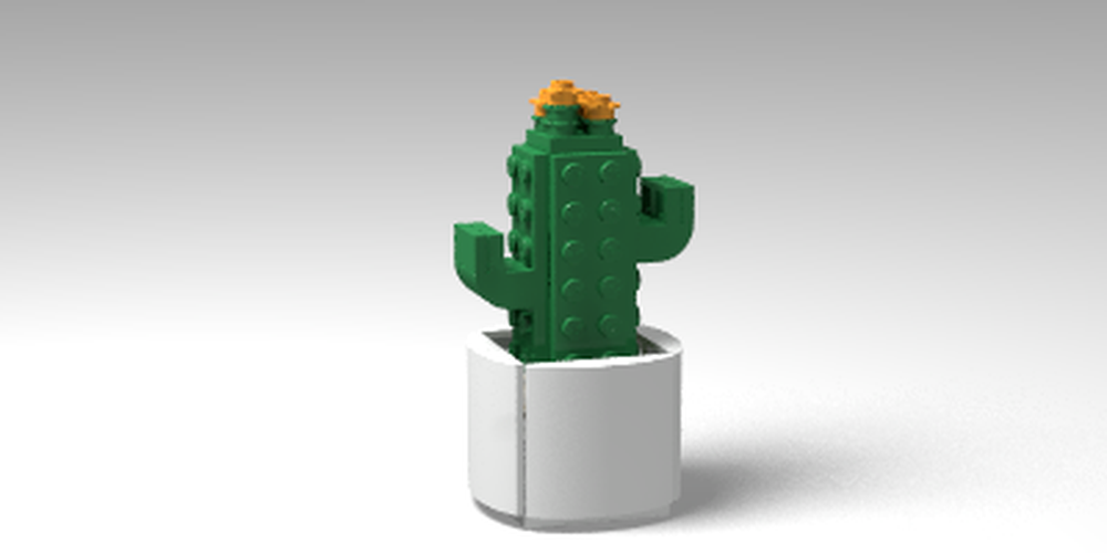 LEGO MOC Cacti in a pot by SirIceCream | Rebrickable - Build with LEGO