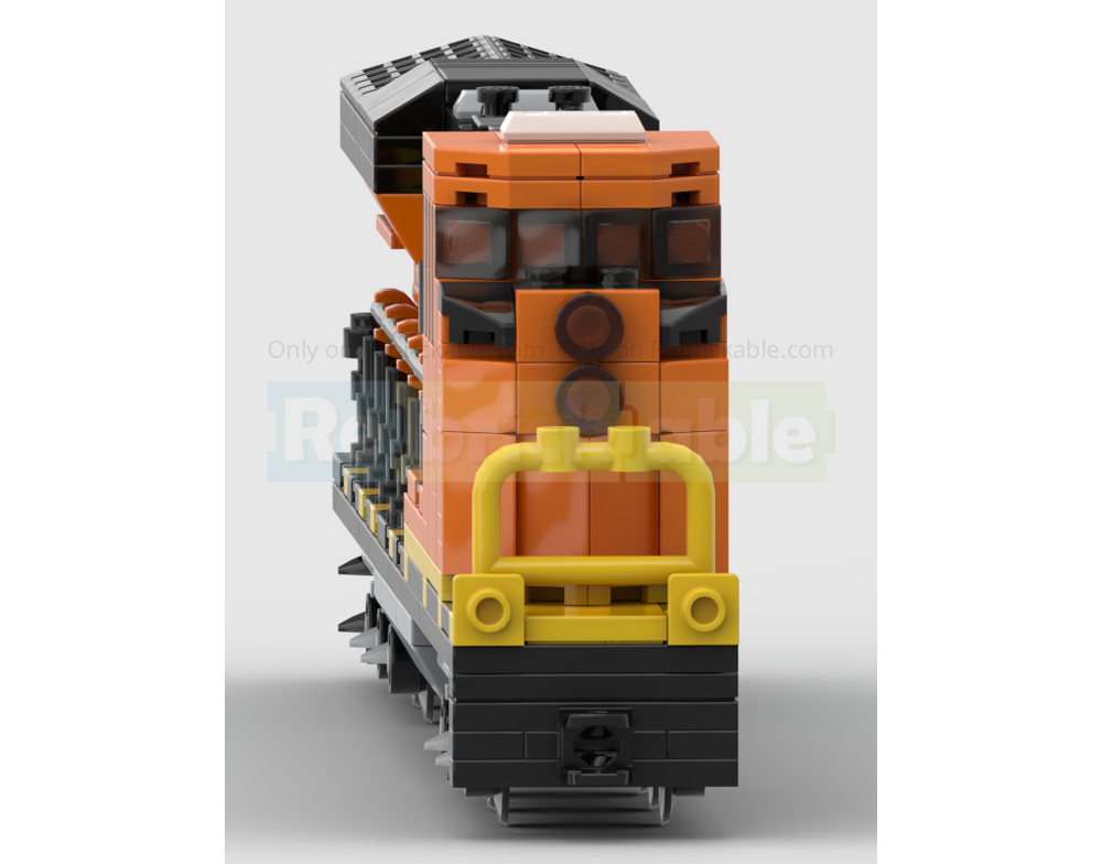 LEGO MOC 4-Wide BNSF GE ES44DC Diesel Locomotive Train by Andy Ps ...