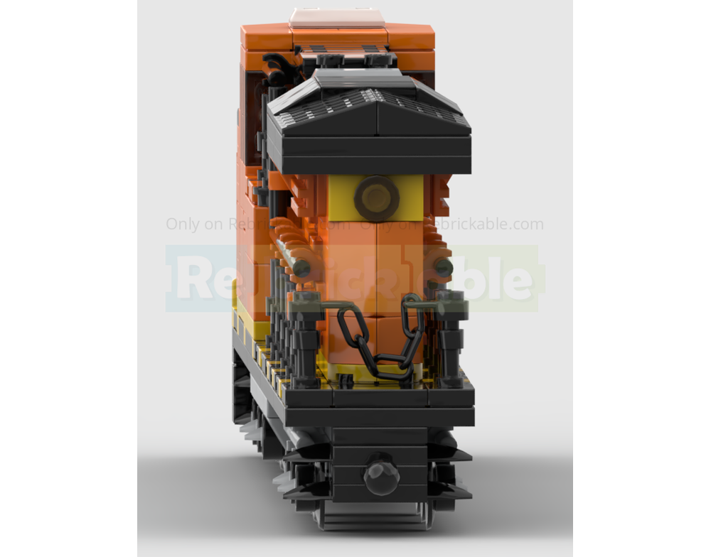 LEGO MOC 4-Wide BNSF GE ES44DC Diesel Locomotive Train by Andy Ps ...