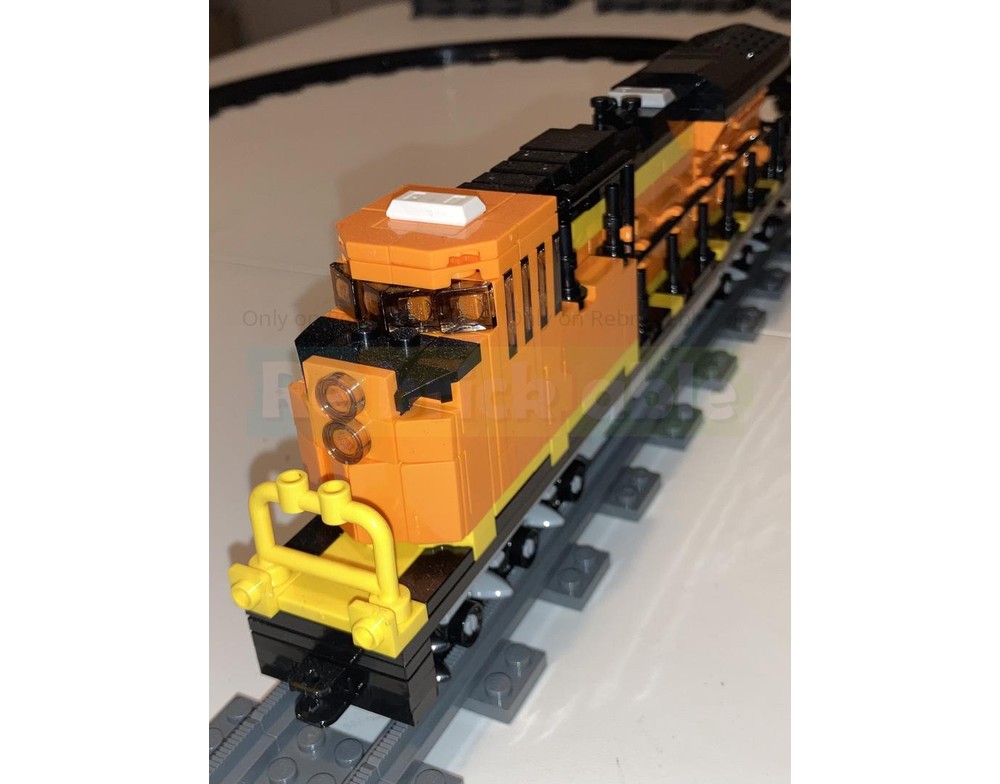 LEGO MOC 4-Wide BNSF GE ES44DC Diesel Locomotive Train by Andy Ps ...