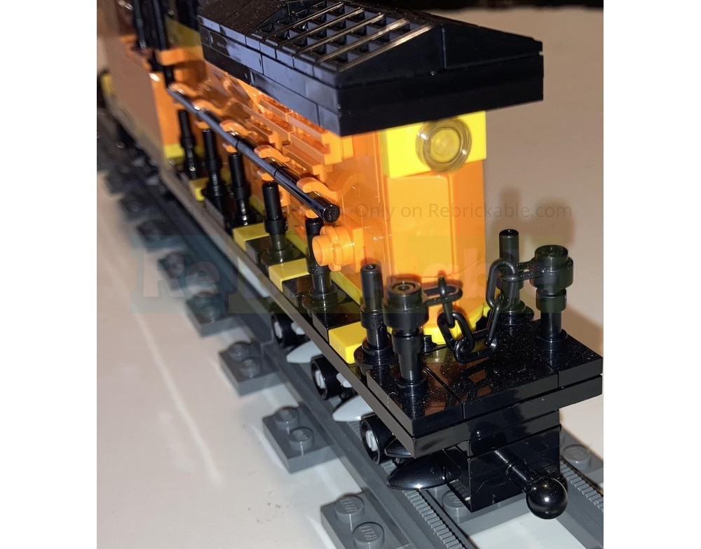 LEGO MOC 4-Wide BNSF GE ES44DC Diesel Locomotive Train by Andy Ps ...