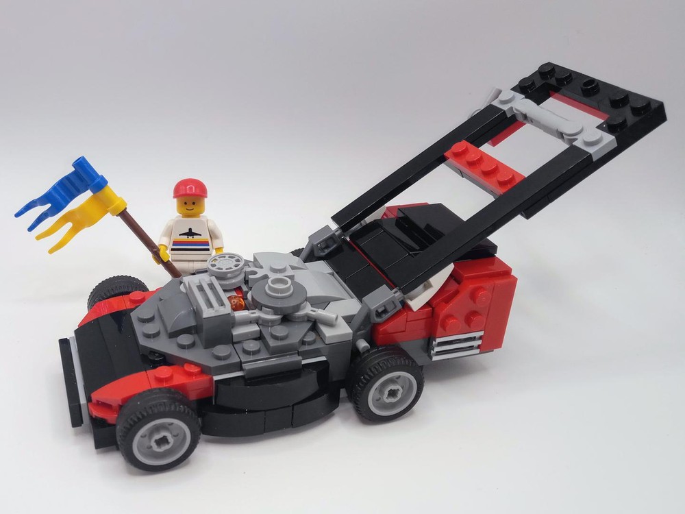Lego Moc 31146 Lawn Mower By Dafeld Rebrickable Build With Lego