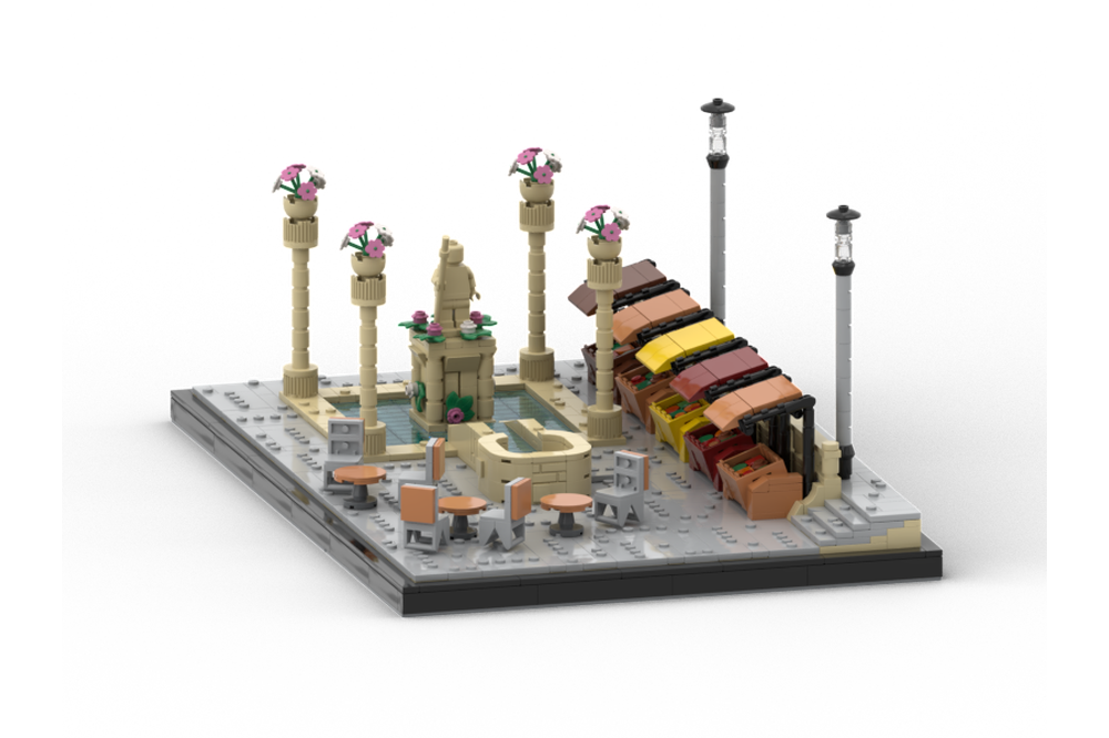 Lego Moc Theed Market By Thelegowolfpack Rebrickable Build With Lego