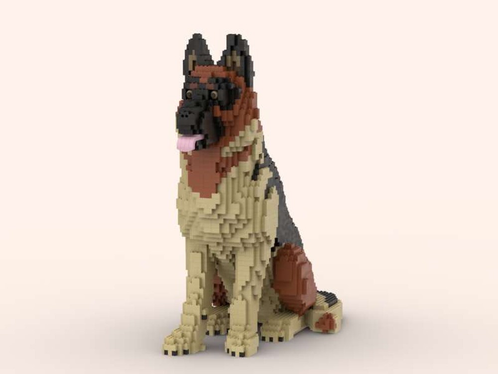 LEGO MOC German Shepherd Dog by PetProject | Rebrickable - Build with LEGO