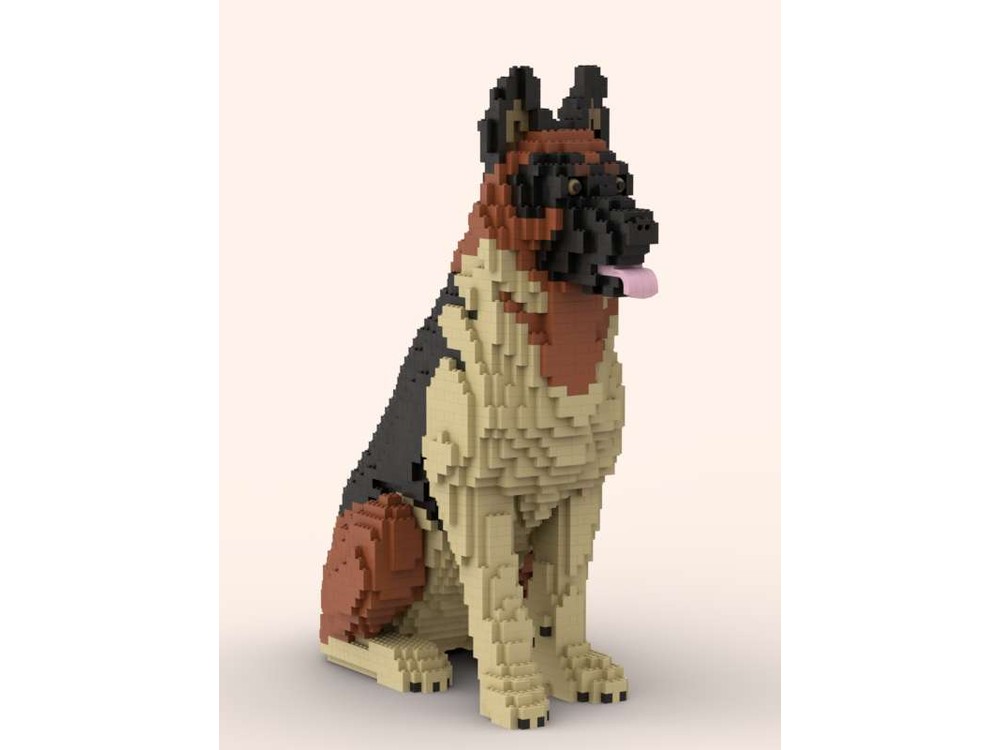 LEGO MOC German Shepherd Dog by PetProject | Rebrickable - Build with LEGO