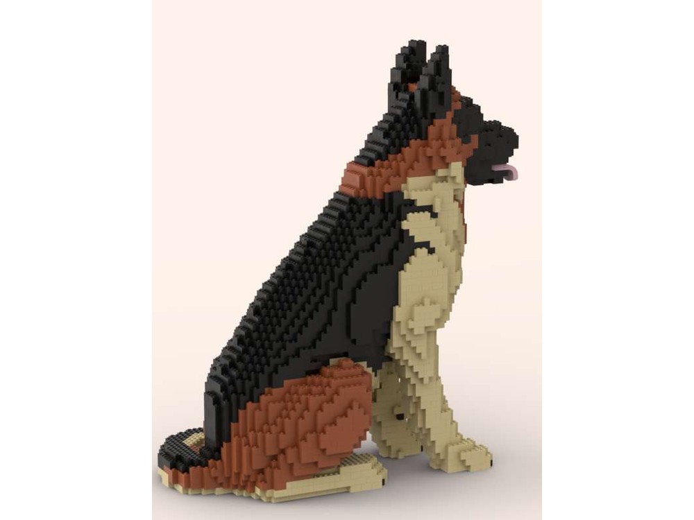 LEGO MOC German Shepherd Dog by PetProject | Rebrickable - Build with LEGO
