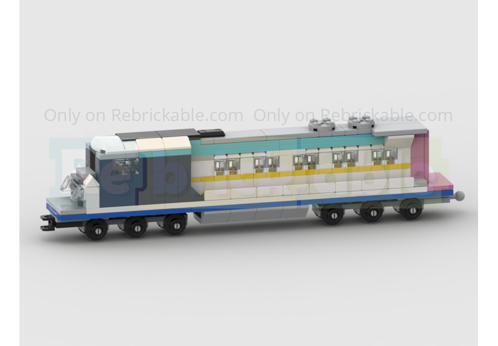 LEGO MOC-170421 40518 Diesel Locomotive & Freight Wagon - Alternate ...