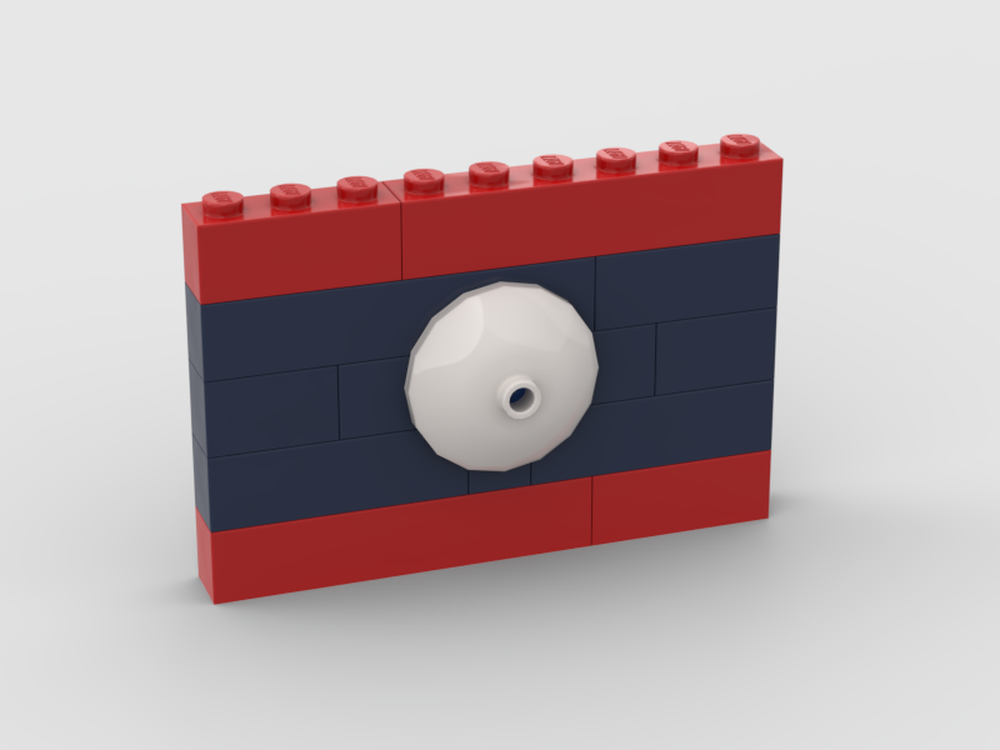 LEGO MOC Laos Flag by justinbricks1 | Rebrickable - Build with LEGO