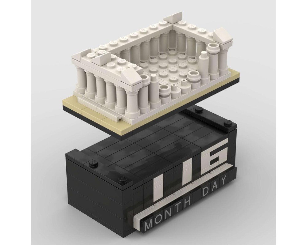 LEGO MOC Calendar with World of Wonders - the Parthenon by uminuo ...