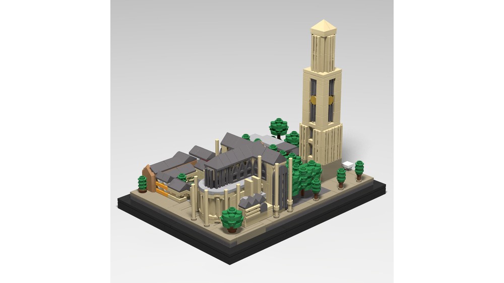 Lego Moc Utrecht Cathedral By Tralux21 Rebrickable Build With Lego