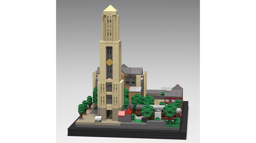 Lego Moc Utrecht Cathedral By Tralux21 Rebrickable Build With Lego