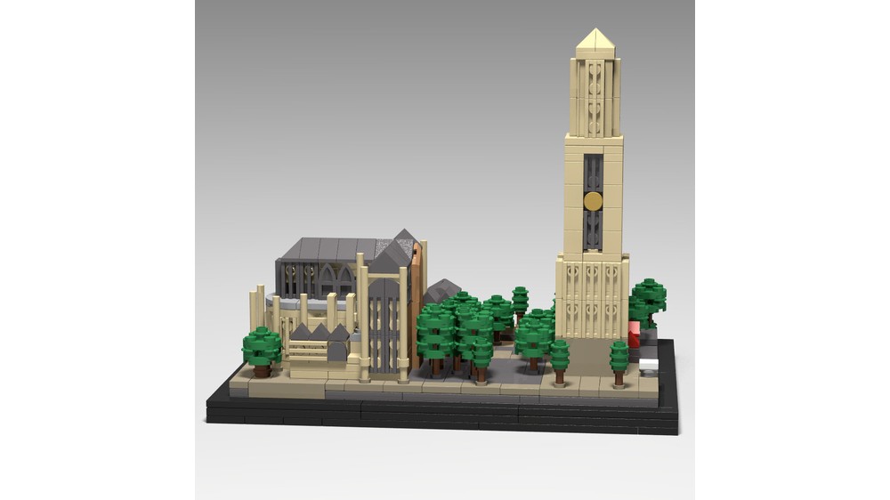 Lego Moc Utrecht Cathedral By Tralux21 Rebrickable Build With Lego