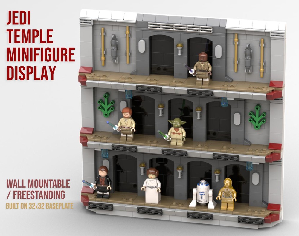 LEGO MOC J e d i Temple Minifigure Display - Wall Mountable - Senate ...