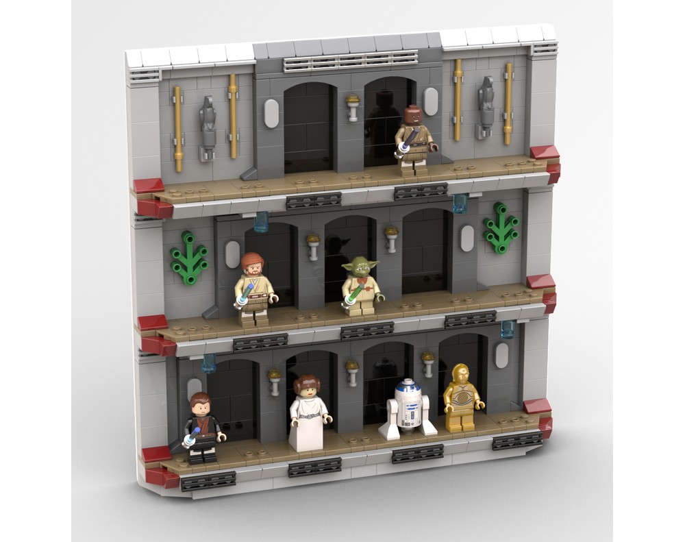LEGO MOC J e d i Temple Minifigure Display - Wall Mountable - Senate ...