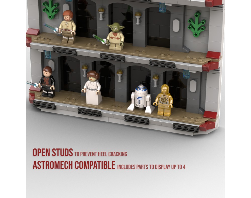LEGO MOC J e d i Temple Minifigure Display - Wall Mountable - Senate ...