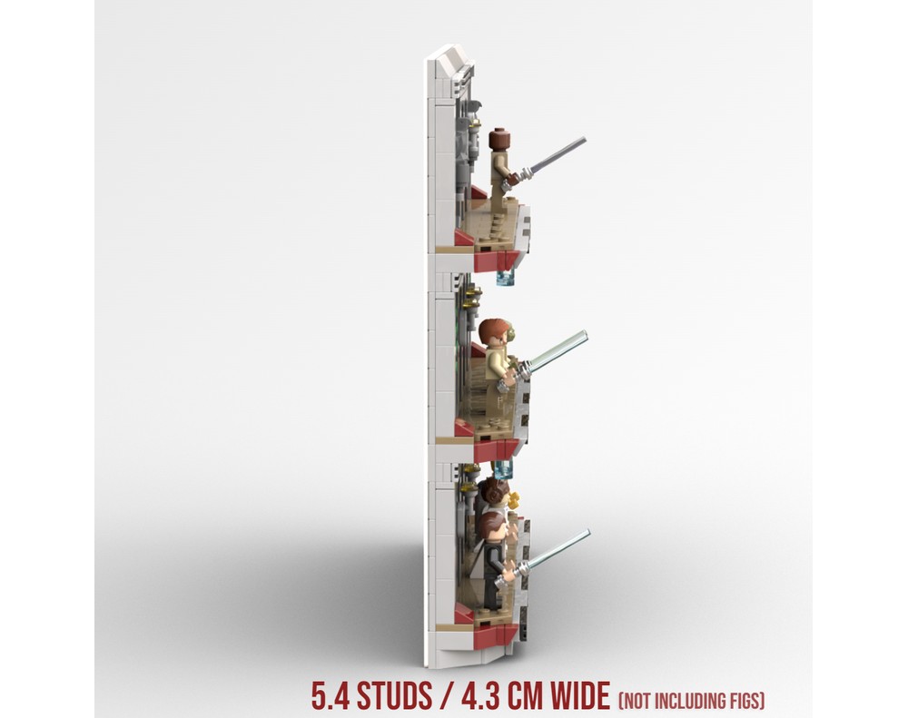 LEGO MOC J e d i Temple Minifigure Display - Wall Mountable - Senate ...