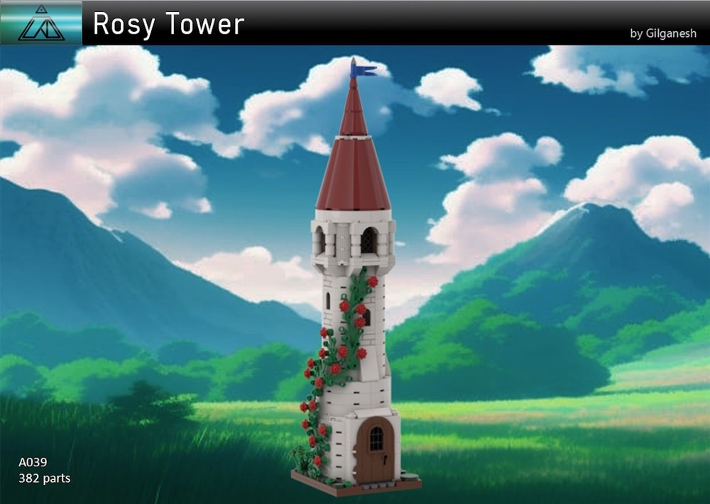 LEGO MOC The Rosy Tower by Gilganesh | Rebrickable - Build with LEGO
