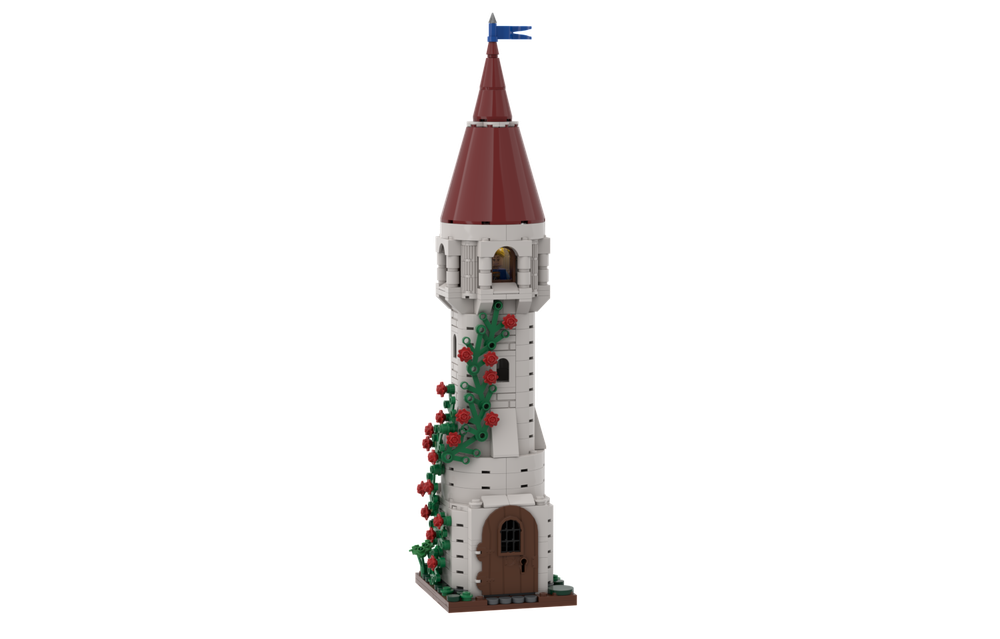 Lego Moc The Rosy Tower By Gilganesh Rebrickable Build With Lego