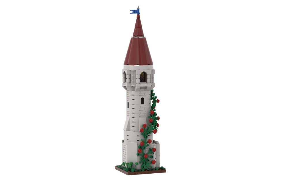 Lego Moc The Rosy Tower By Gilganesh Rebrickable Build With Lego