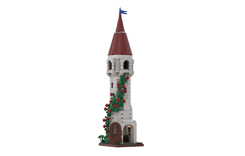 Lego Moc The Rosy Tower By Gilganesh Rebrickable Build With Lego