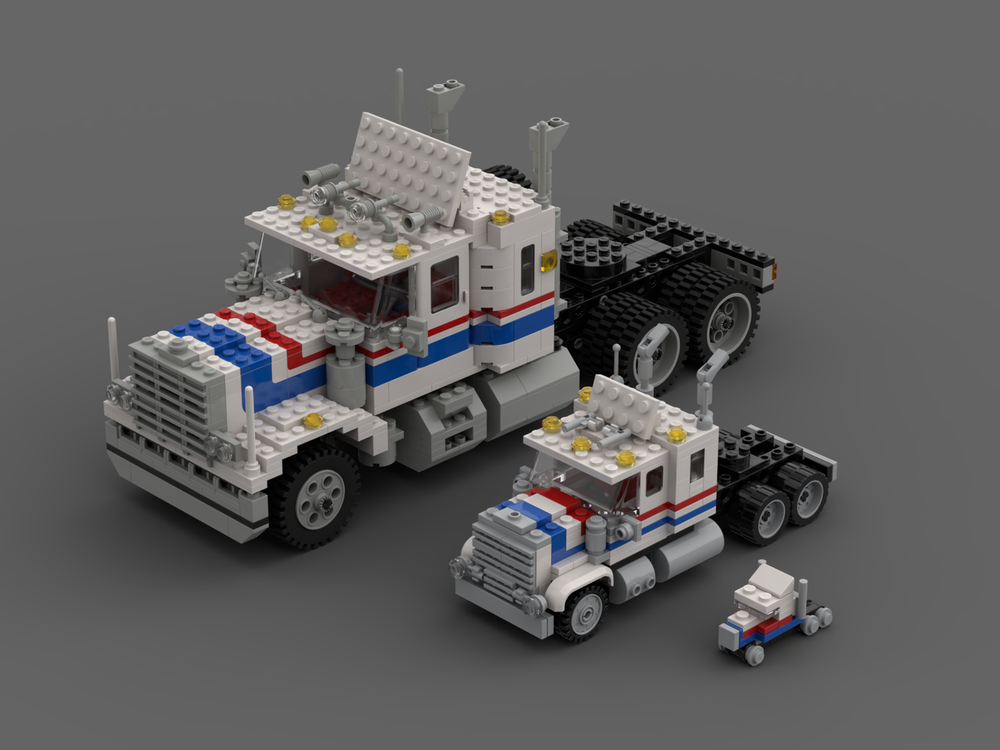 Lego Moc Midi Scale Highway Rig 5580 By Bricksota Rebrickable
