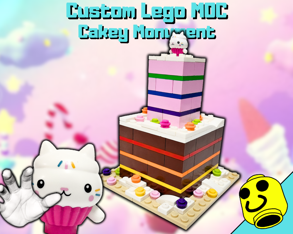 Lego Moc Cakey Monument By Noob Builds Lego Rebrickable Build With Lego
