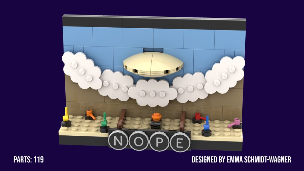 LEGO MOC NOPE postcard by Camobricktape | Rebrickable - Build with LEGO