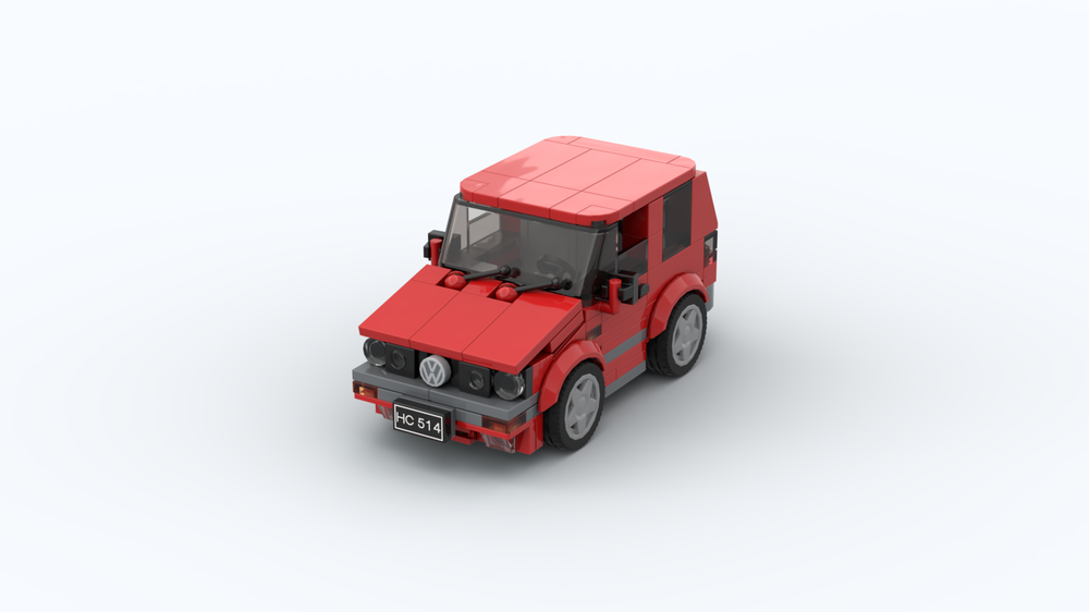LEGO MOC LEGO VW Golf 2 GTI 6 pin wide MOC by 2MK Garage by 2mkGarage | Rebrickable - Build with ...