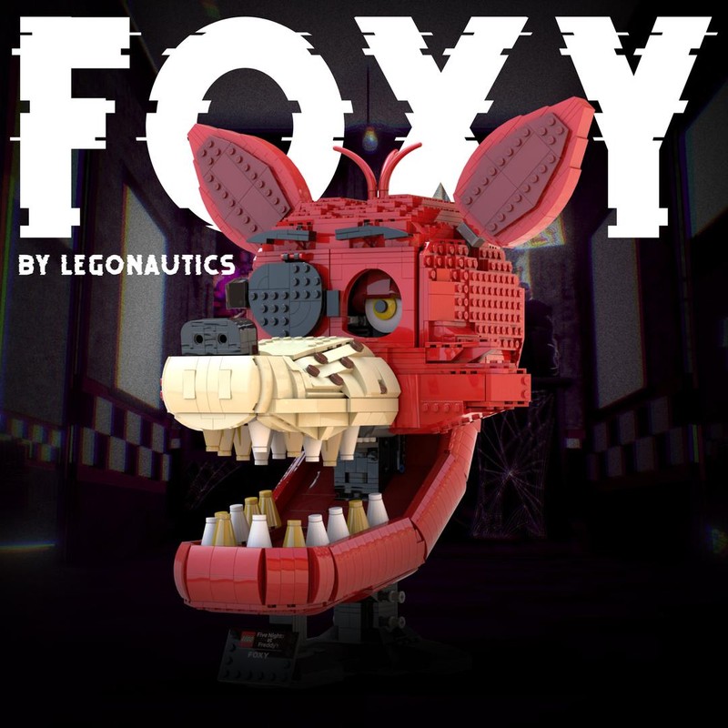 LEGO MOC Foxy the Fox Pirate Head by Leifscape | Rebrickable - Build ...