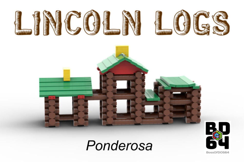 LEGO MOC Lincoln Logs - Ponderosa by bossofdos64 | Rebrickable - Build ...