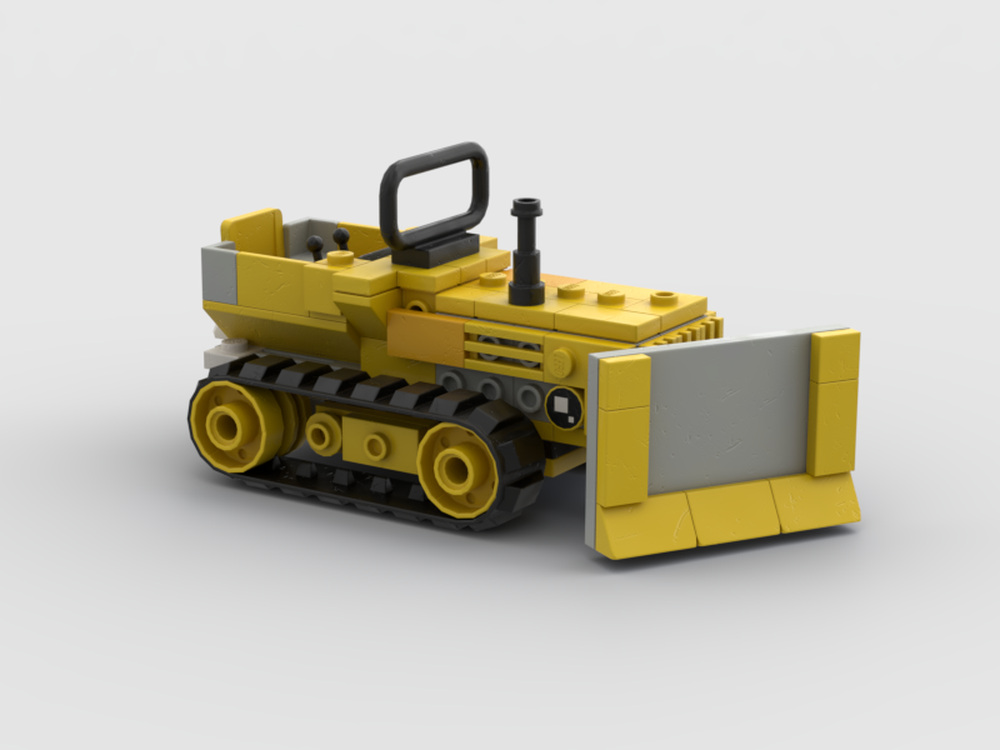 LEGO MOC tracked bulldozer tractor by fuz | Rebrickable - Build with LEGO