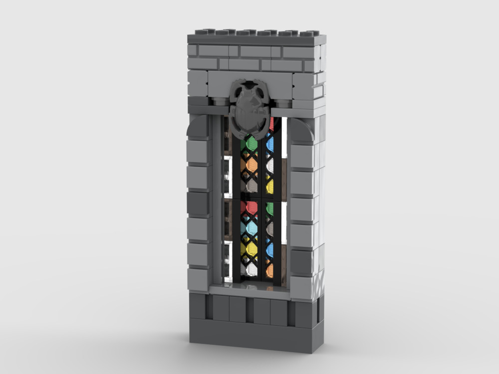 Lego Moc Arkham Tower Stained Glass Window By Alterlego Builds