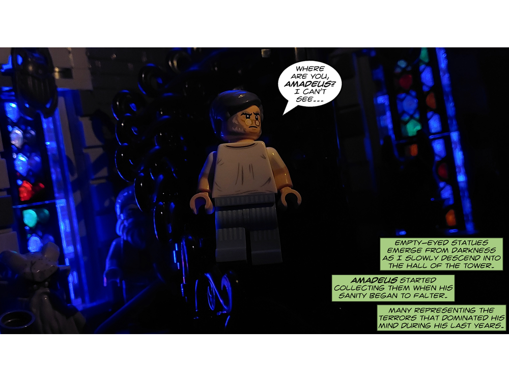 Lego Moc Arkham Tower Stained Glass Window By Alterlego Rebrickable