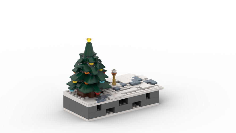 LEGO MOC Lighting Christmas tree 1:200 by Lonxa | Rebrickable - Build ...