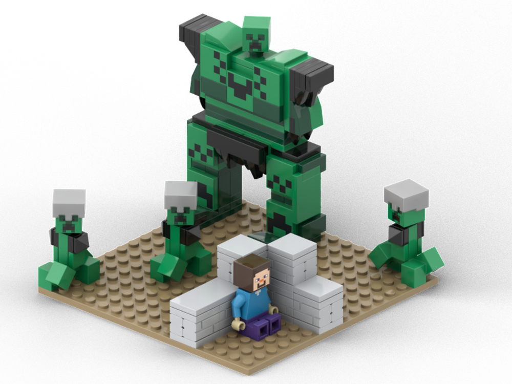 LEGO MOC The MEGA Creeper Golem by LegacyLego | Rebrickable - Build ...