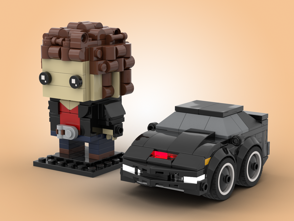 LEGO MOC Michael Knight + KITT by abracada_brick | Rebrickable - Build ...